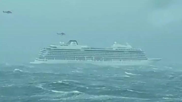 Videos Terror At Sea As Passenger Ship Evacuated Amid Severe Storm